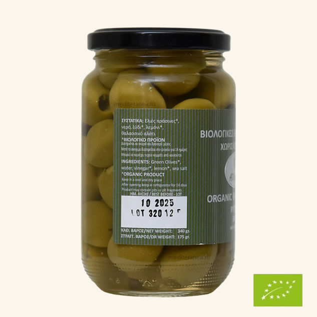 Masline verzi fara samburi BIO - Atlanti Grecia