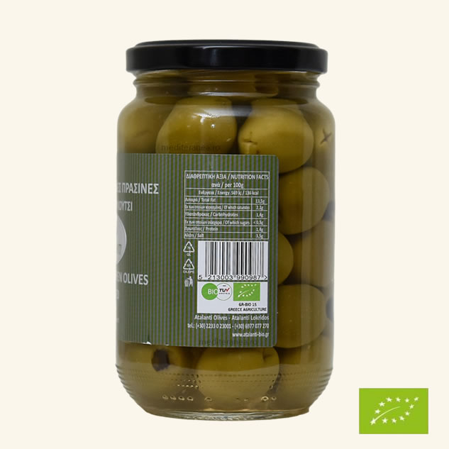 Masline verzi fara samburi BIO - Atlanti Grecia