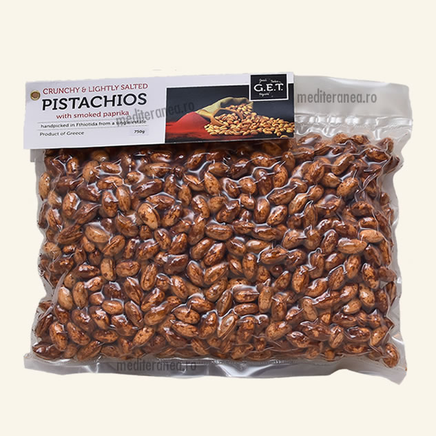 Fistic crocant cules manual cu paprika afumata