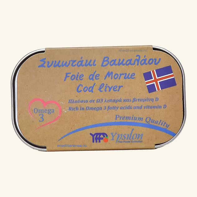 Ficat de cod Bogat in acizi grasi Omega-3 si vitamina D